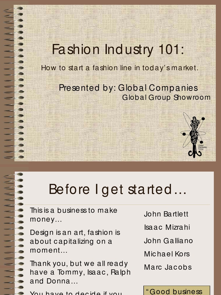 Fashion Industry 101:: Presented By: Global Companies | PDF | Business