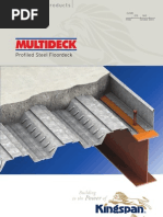 Kingspan MultiDeck 50 | PDF | Concrete | Mechanical Engineering