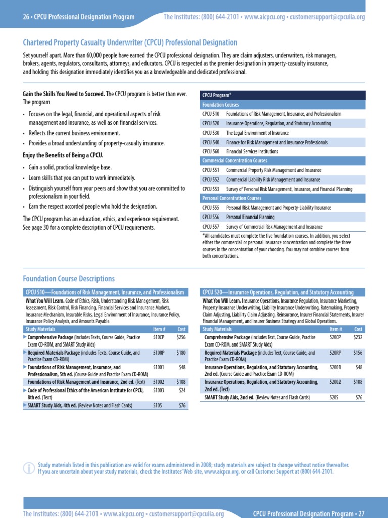 CPCu Professional | PDF | Insurance | Test (Assessment)