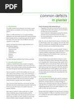 Common Defects in Plaster | PDF | Plaster | Masonry
