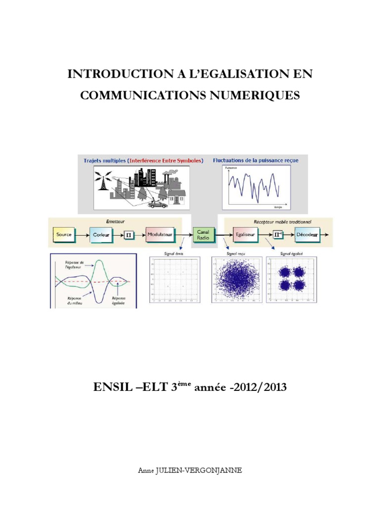 Introduction à l'Égalisation Numérique | PDF | Filtre (électronique ...