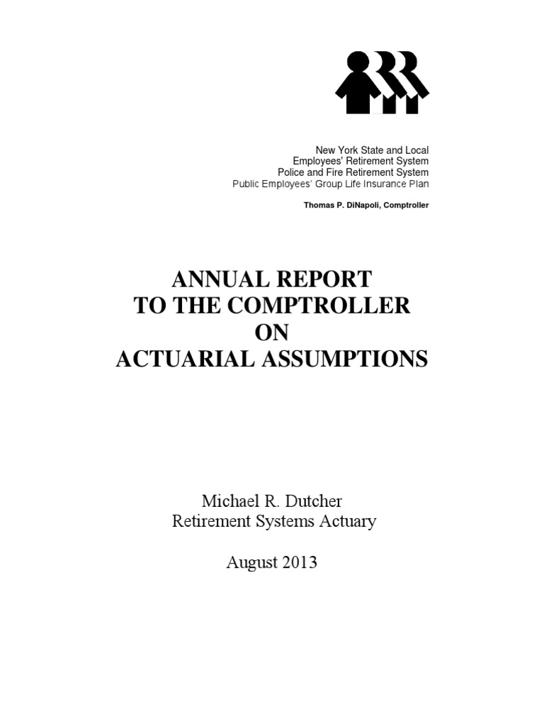 NYSCRF Actuary Report | PDF | Pension | Actuarial Science