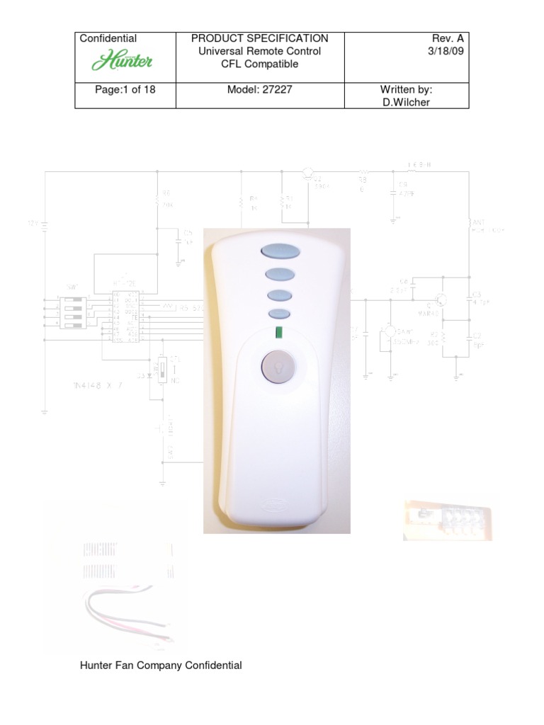 Universal - Remote - Control - Product Spec - Rev A | Download Free PDF ...