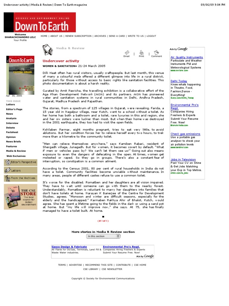 Undercover Activity | PDF | Nature