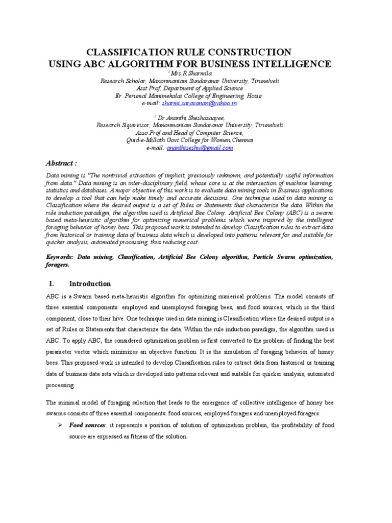 Classification Rule Mining Paper | PDF | Data Mining | Foraging
