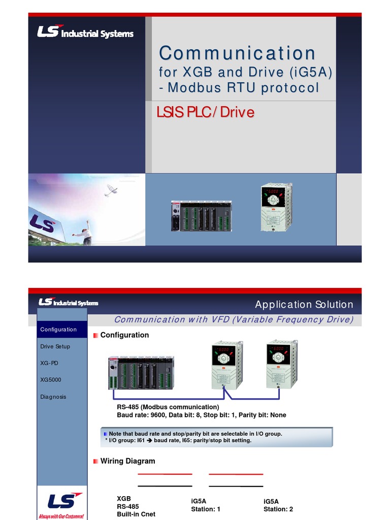 VFD Com (XGB-iG5A) - Modbus | PDF | Data Transmission | Computer Engineering