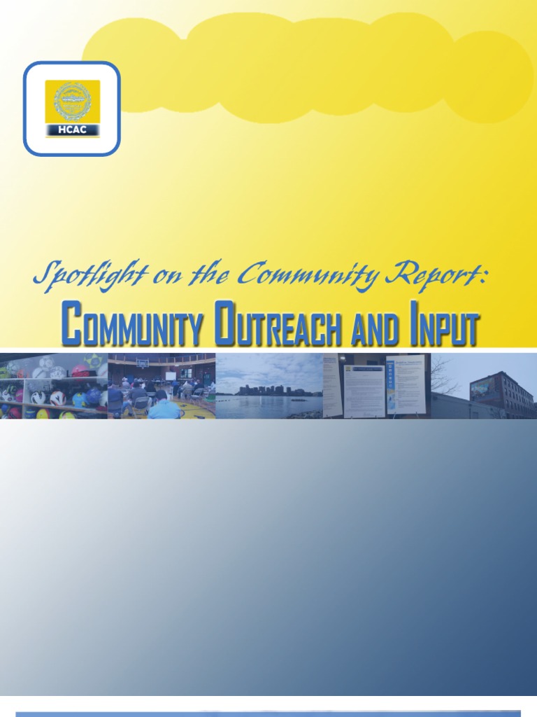 Community Outreach Report | PDF | Twitter | Facebook