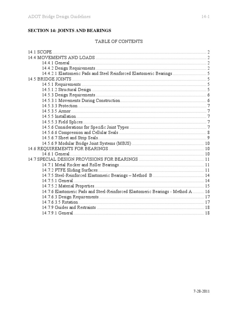 Bridge Design Guidelines - Joints and Bearings | PDF | Bearing ...