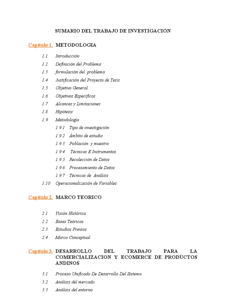 Indice Del Tesis Maestria | PDF