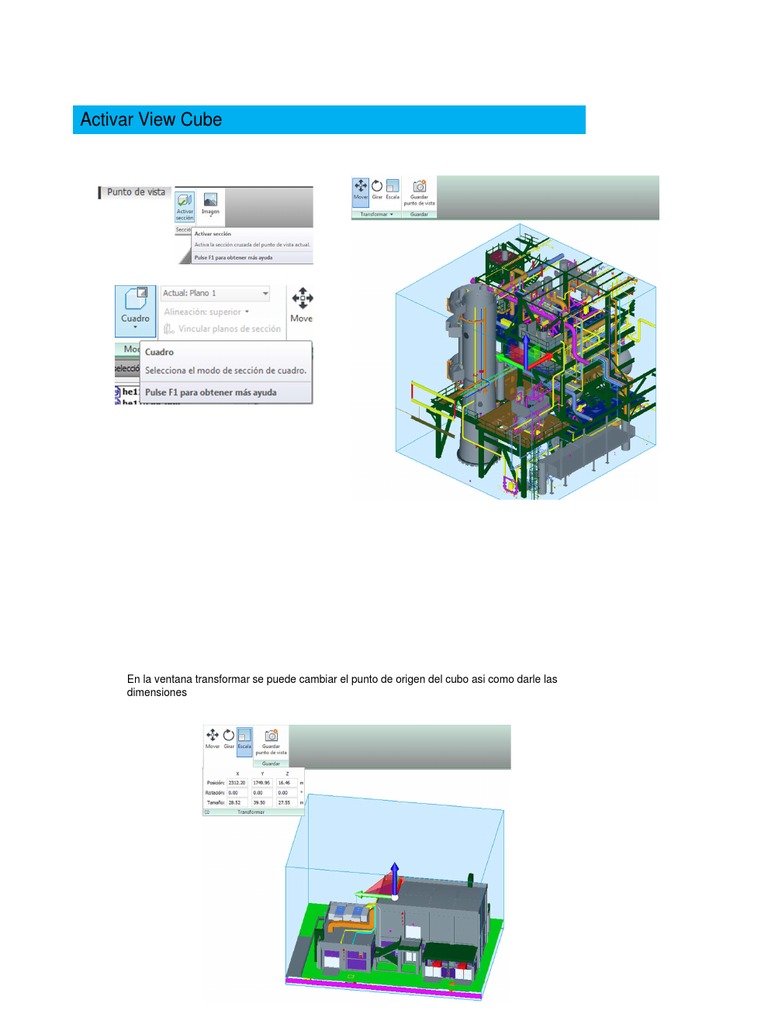 Activar y Configurar View Cube | PDF