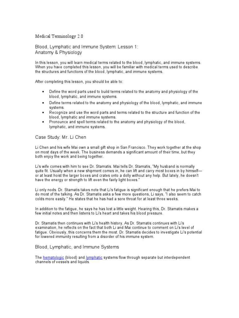 An Introduction to the Structures, Functions and Medical Terminology of ...