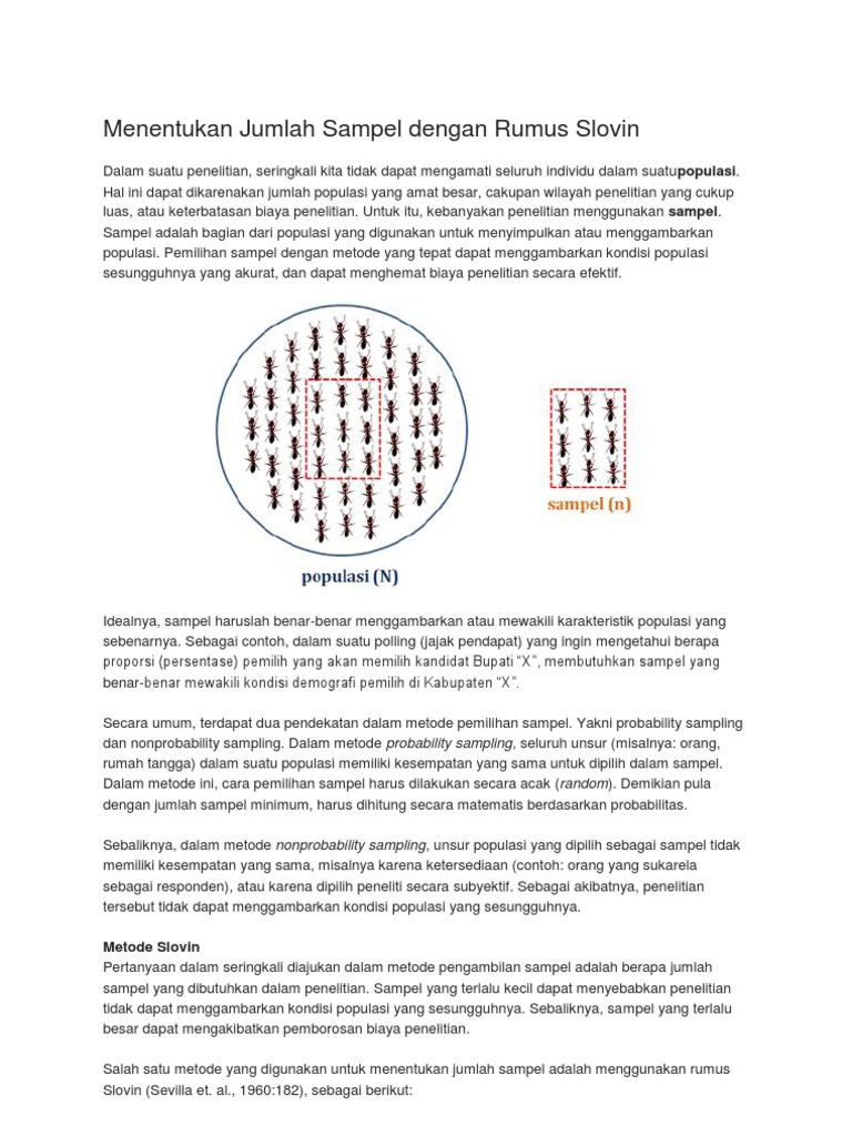 Rumus Slovin