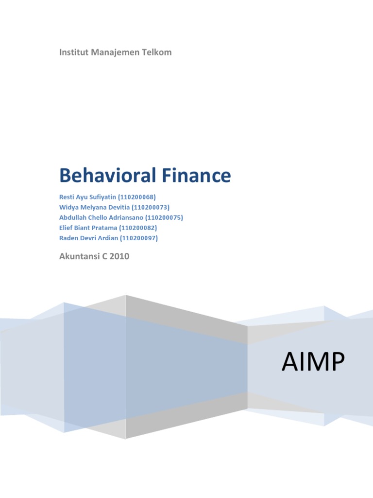 Behavioral Finance | PDF