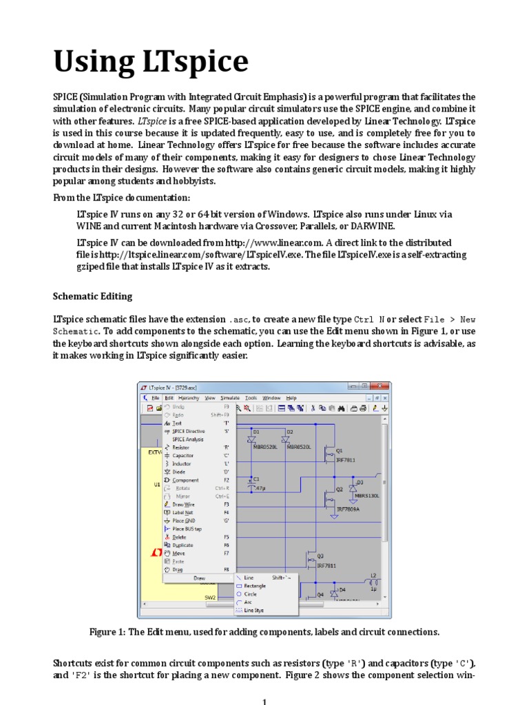 Ltspice Guide For Beginners | PDF | Spice | Electrical Network
