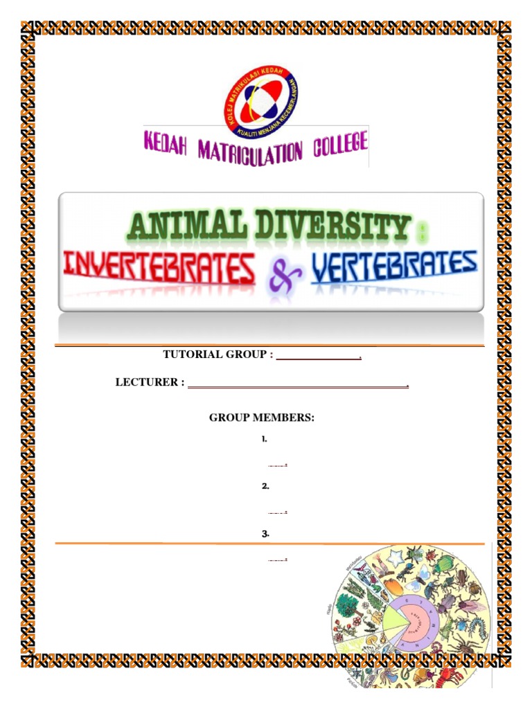 Animal Diversity (Invertebrates & Vertebrates) Folio | PDF | Amphibian ...