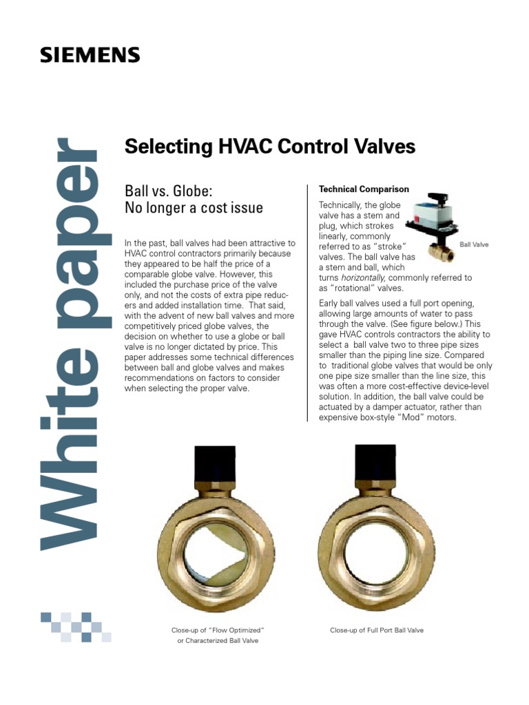 Ball Valve White Paper | PDF | Valve | Pressure