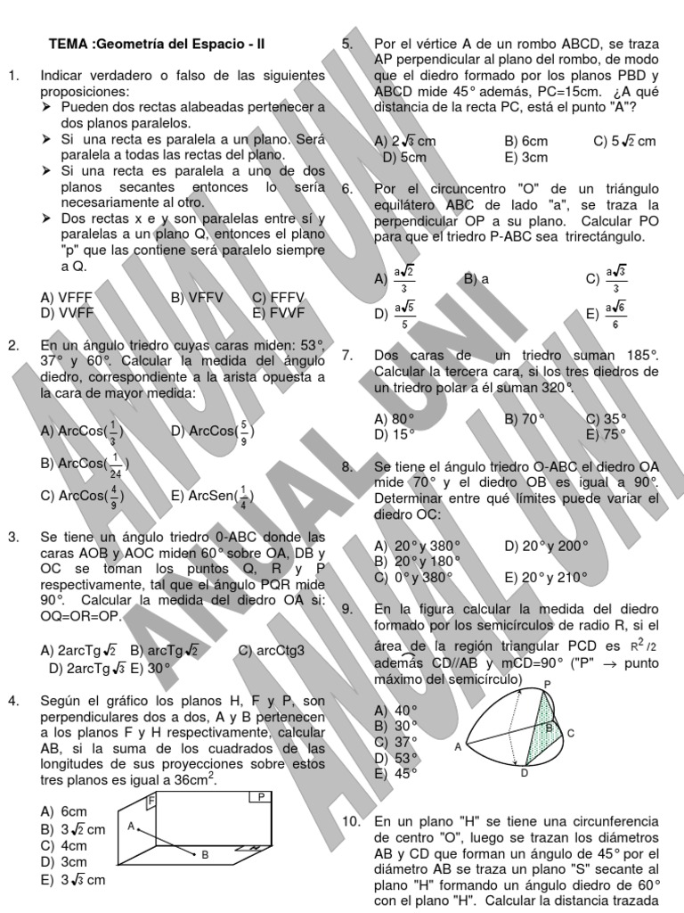 Acv Angulo Diedro PDF | PDF | Tetraedro | Geometria clasica