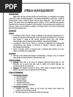 Stress Management Assignment | PDF | Stress (Biology) | Stress Management