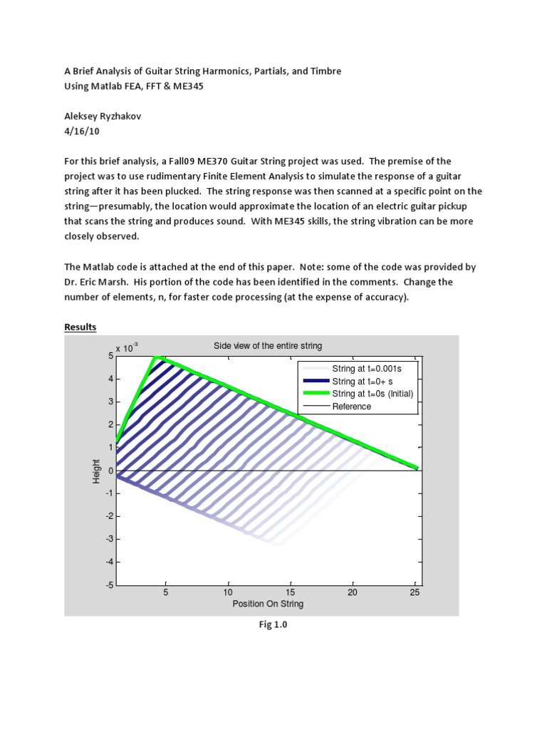 FFT Guitar Strings | PDF | Harmonic | String Instruments