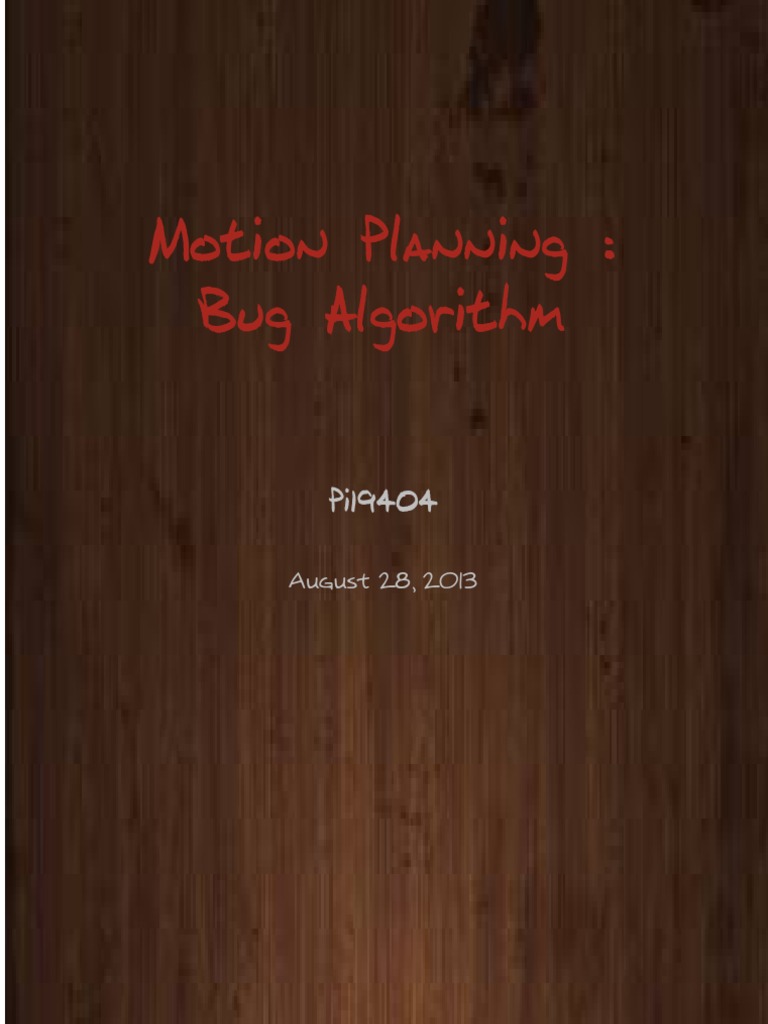 Robotics Bug Algorithm Simulation Pdf Simulation Applied Mathematics 8965