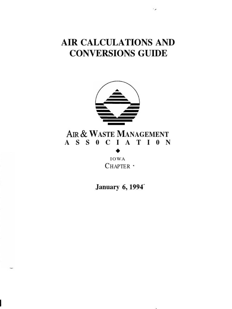 Air Calculations & Conversions Guide | PDF | Scientific Observation ...