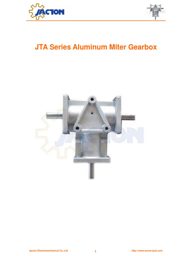 JTA Light Weight Bevel Gearbox, Light Duty Bevel Gearbox, Smallest ...