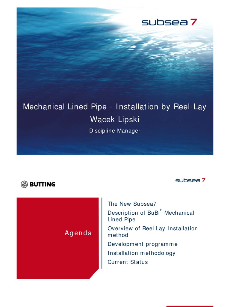 Subsea Asia 2011 Presentation Subsea7 | PDF | Fatigue (Material) | Pipe ...