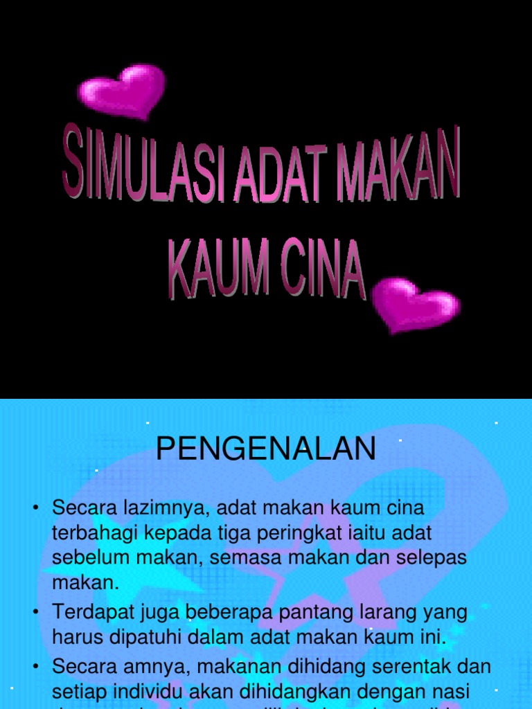 Simulasi Adat Makan Cina | PDF | Gaya Hidup