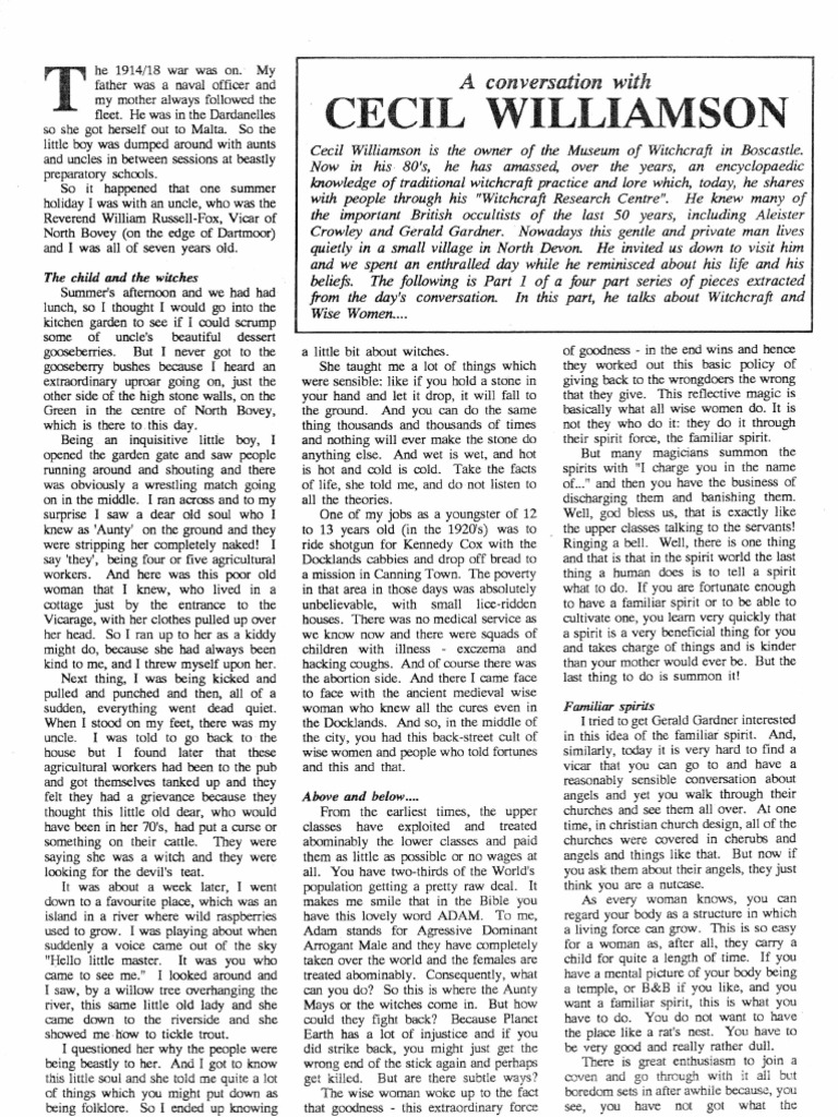 Reflections on Witchcraft & Wisdom | PDF | Magic (Paranormal ...