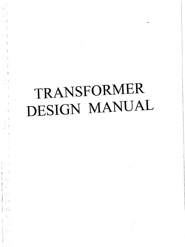 Transformer Design Manual | PDF