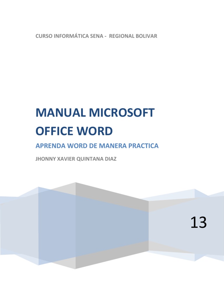 Manual de Microsoft Word | PDF | Microsoft Word | Microsoft
