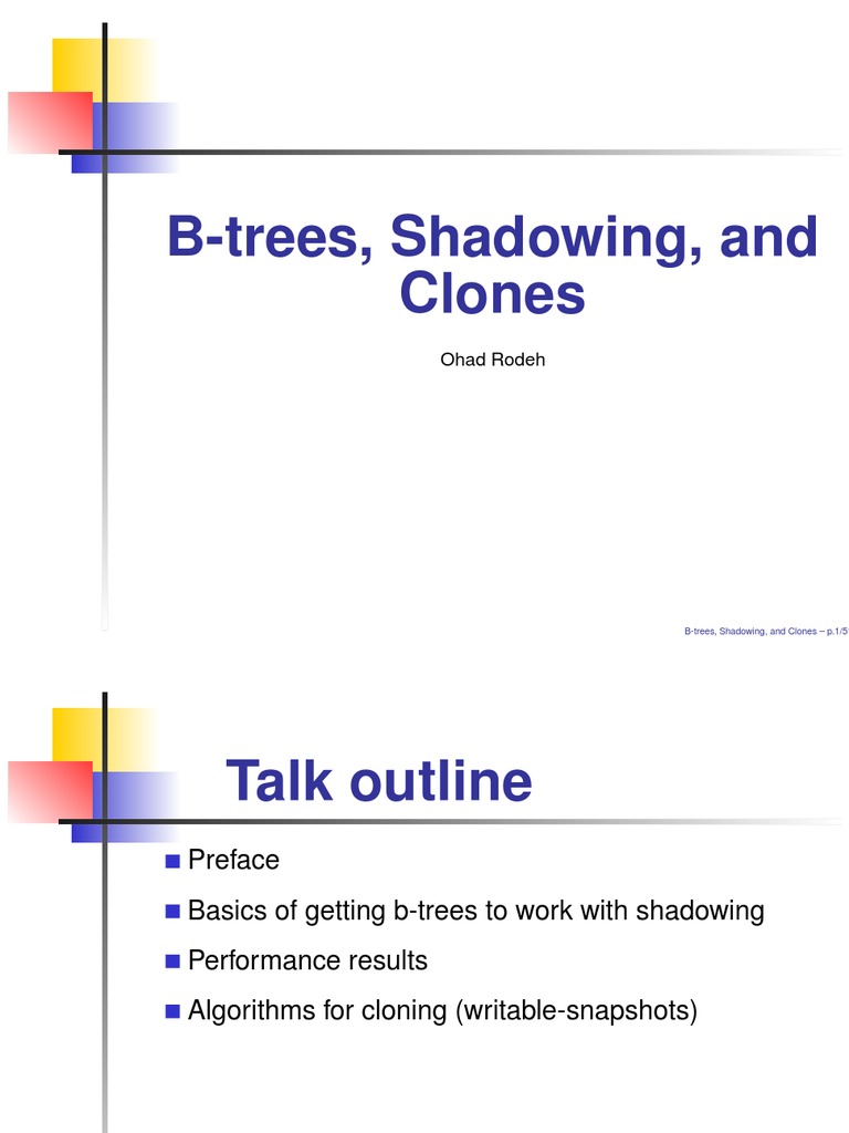 B-Trees and Cloning Techniques | PDF | Microsoft Sql Server | Computer ...