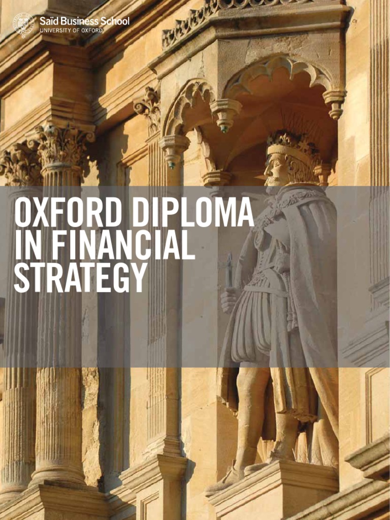 Oxford Diploma in Financial Strategy | PDF | Strategic Management ...