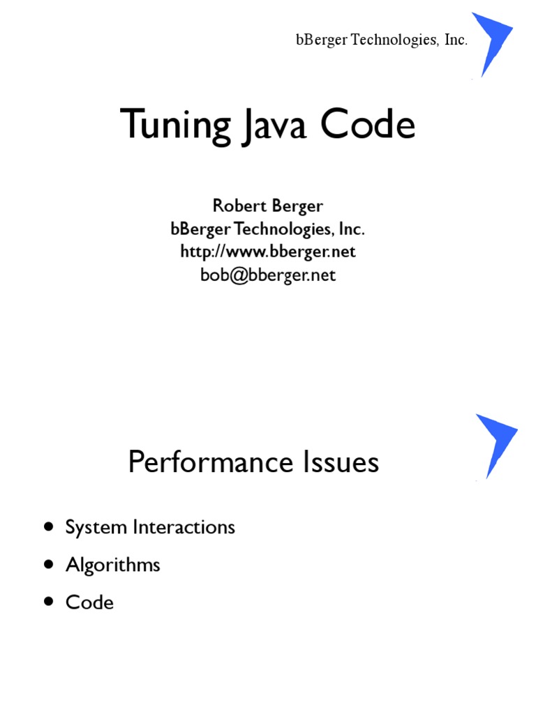 Tuning Java Code | PDF | Boolean Data Type | String (Computer Science)