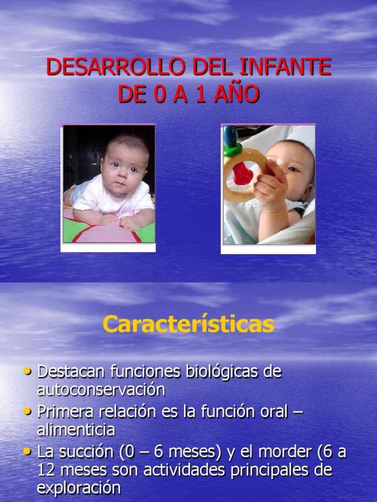 Desarrollo Del Infante de 0 A 1 Año | PDF | Aquisición de idioma | La ...