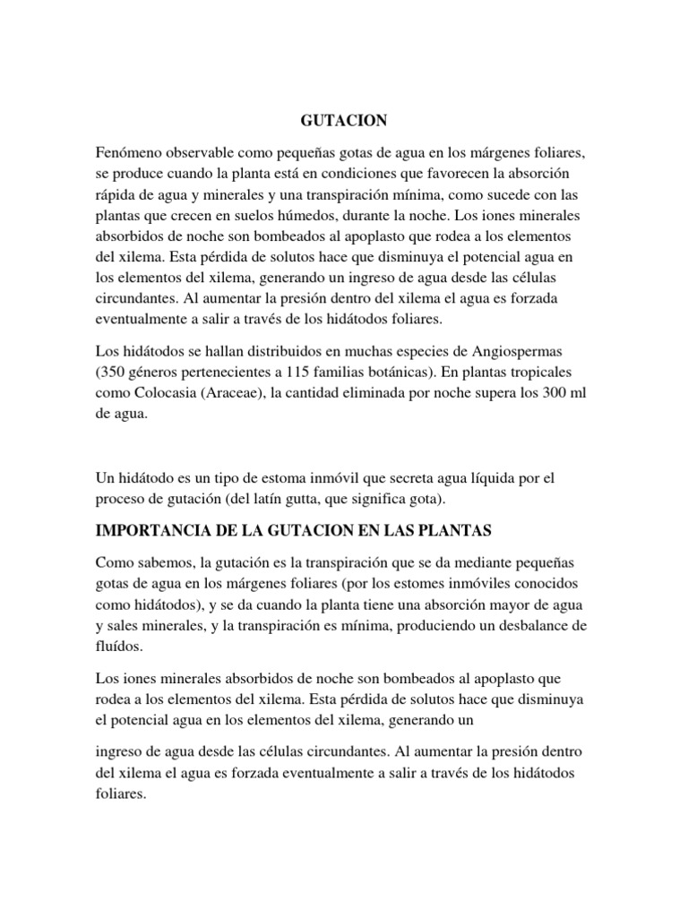 La Gutacion..Ultimo | PDF | Biología | Zoología