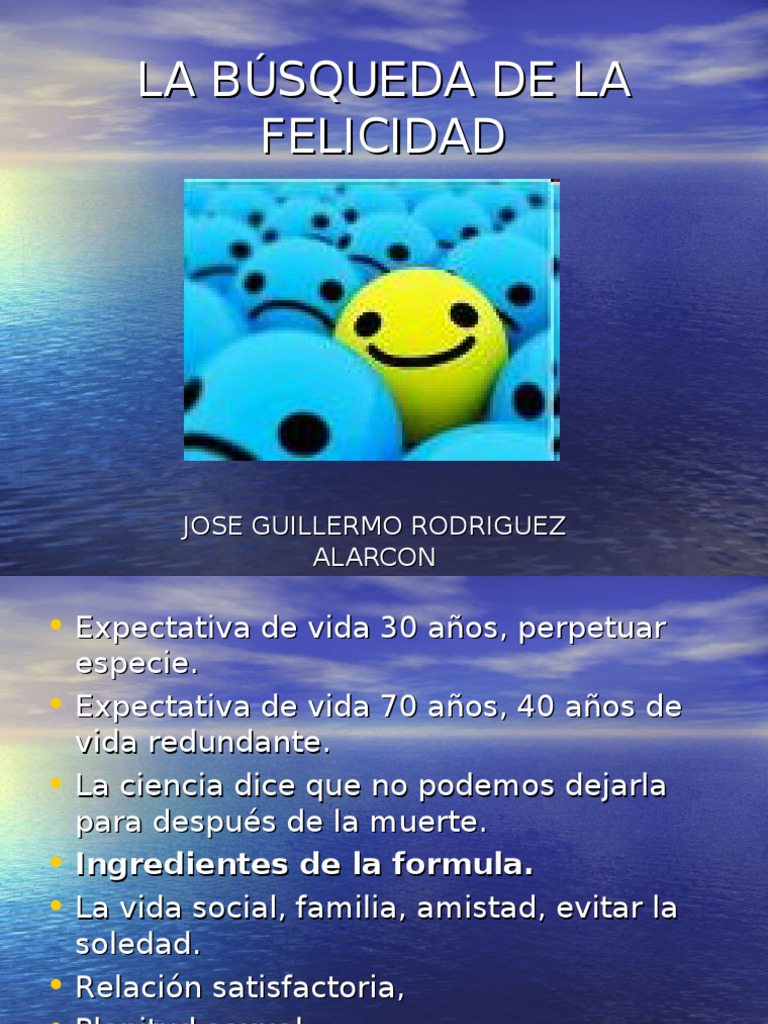 La Búsqueda de La Felicidad | PDF | Felicidad | Sicología