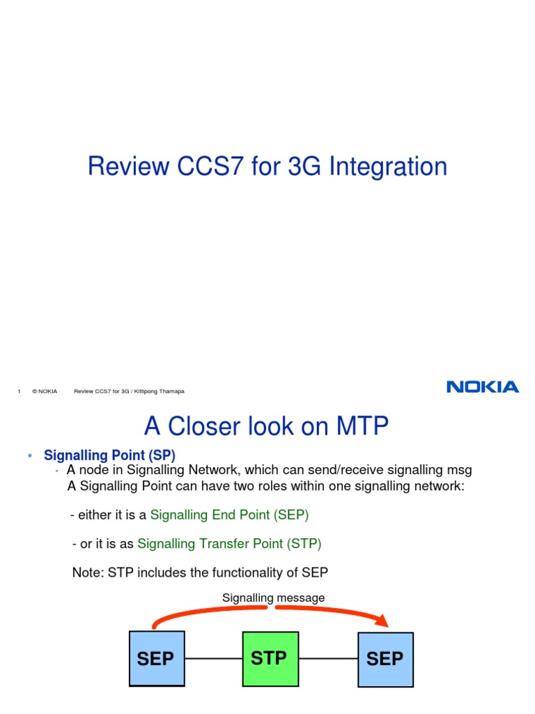 03 Review CCS7 For 3G | PDF | Computer Networking | Networks