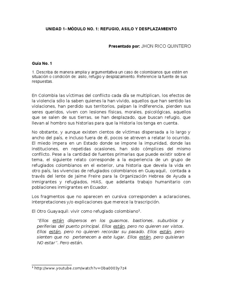 Modulo 1 - Solución JHON RICO QUINTERO | PDF