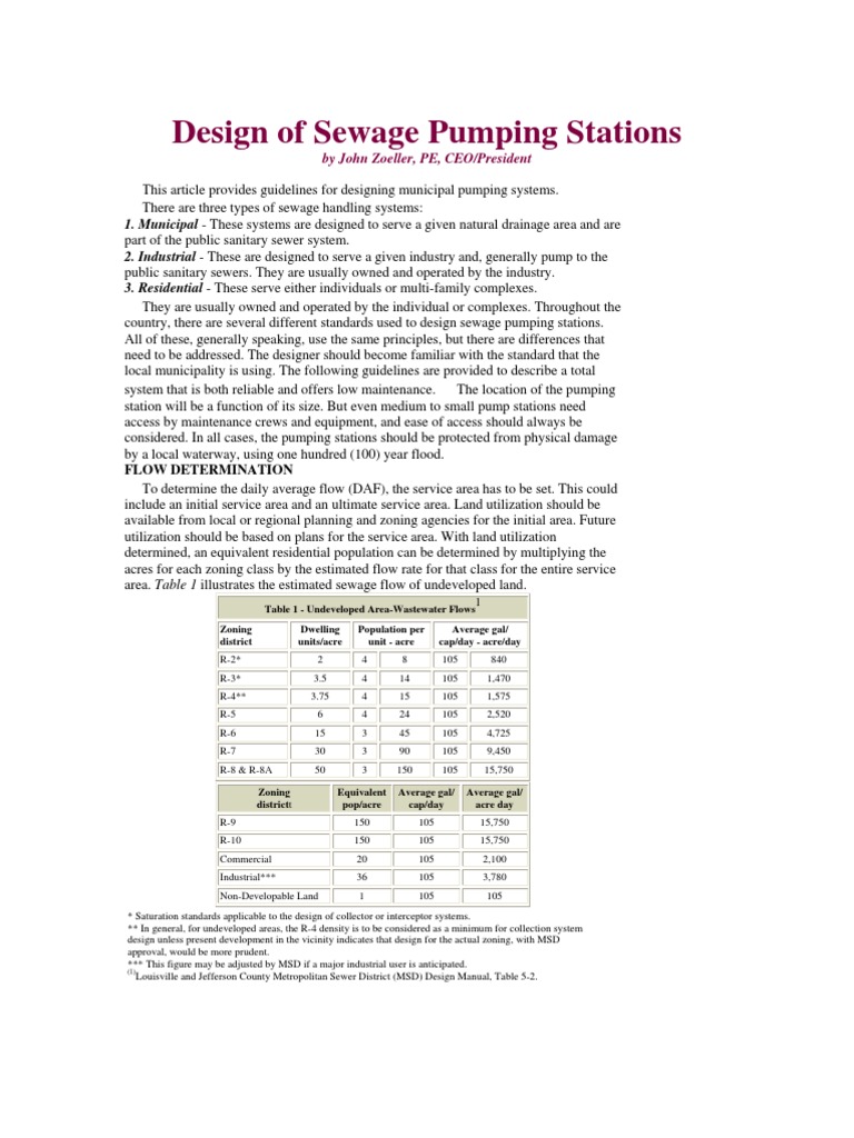 Design of Sewage Pumping Station | PDF | Buoyancy | Pump