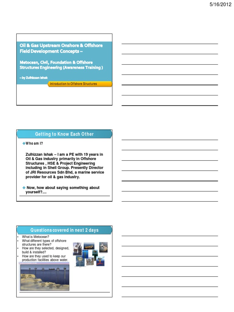 1 Introduction To Offshore Structures | PDF | Offshore Drilling ...