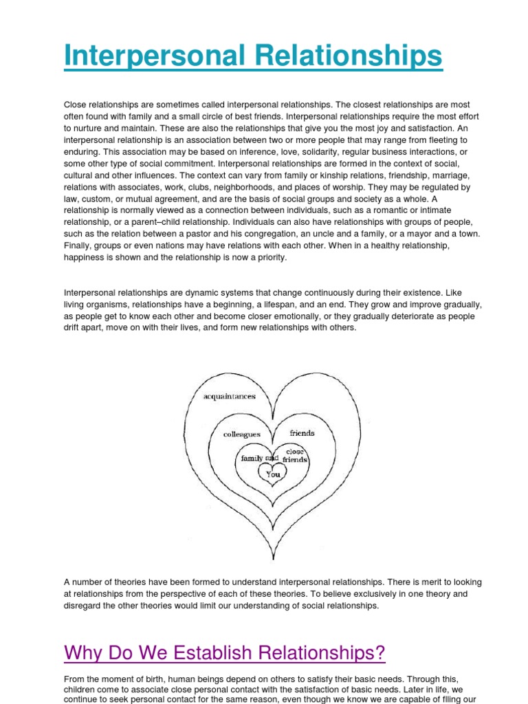Interpersonal Relations | PDF | Interpersonal Relationships ...