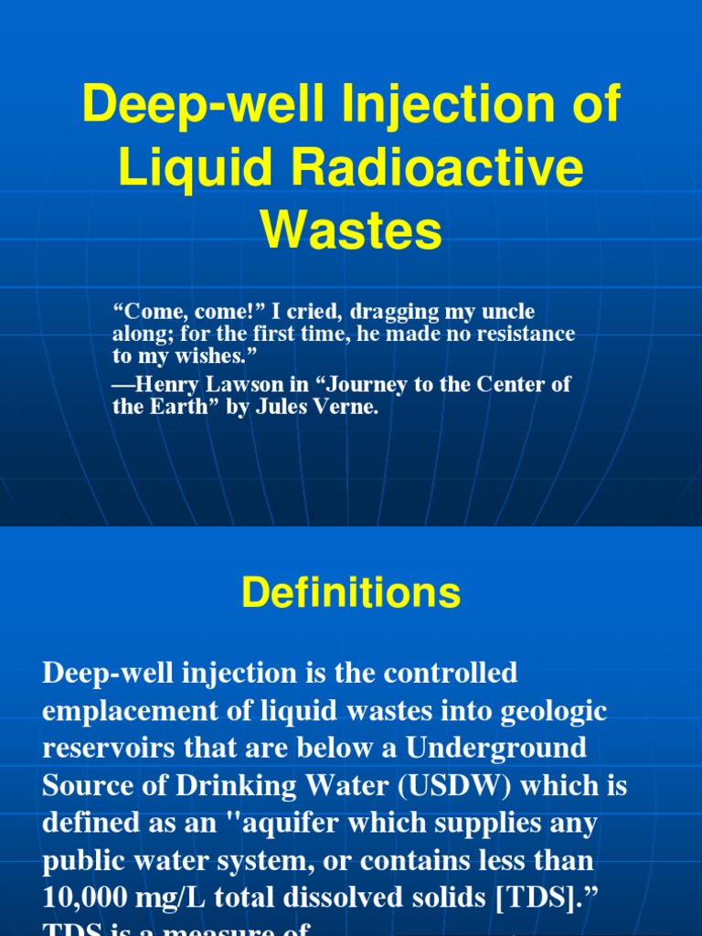 Deep-Well Injection PDF | PDF | Radioactive Waste | Hydraulic Fracturing