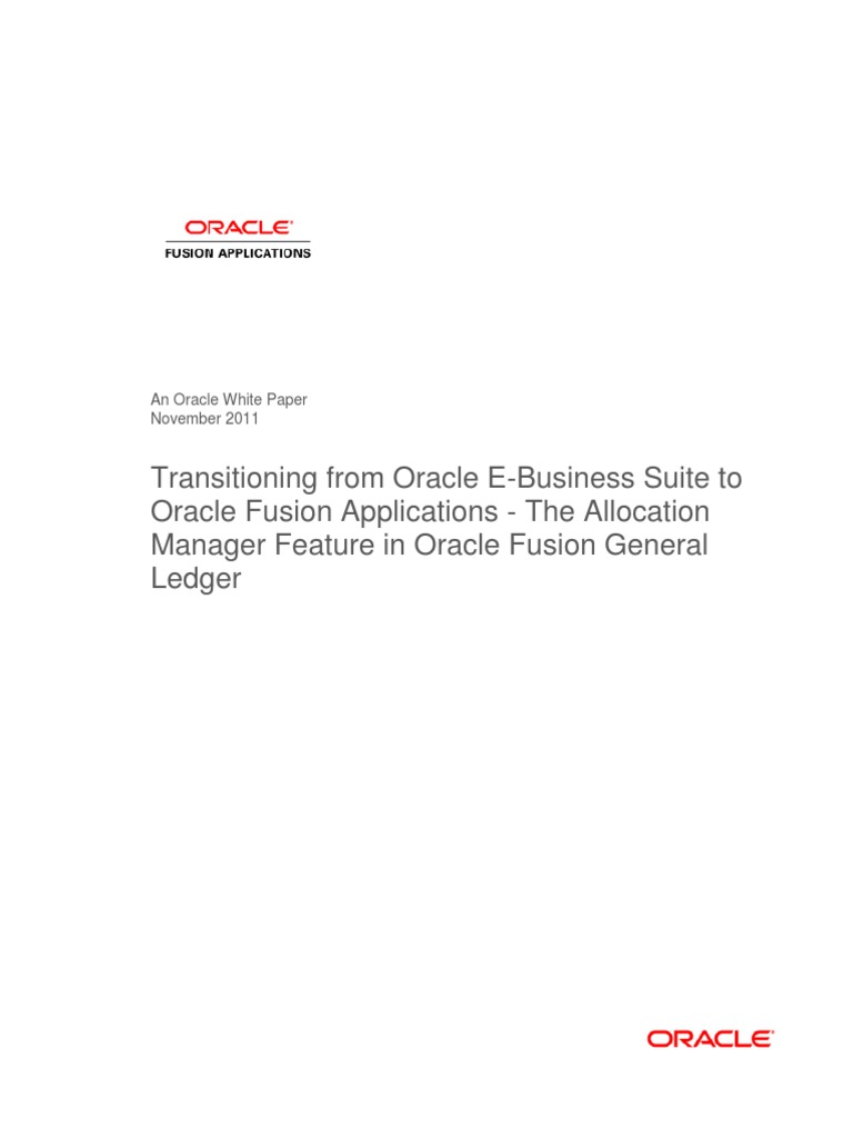 Fusion Allocation Manager | PDF | Oracle Database | Variable (Computer ...