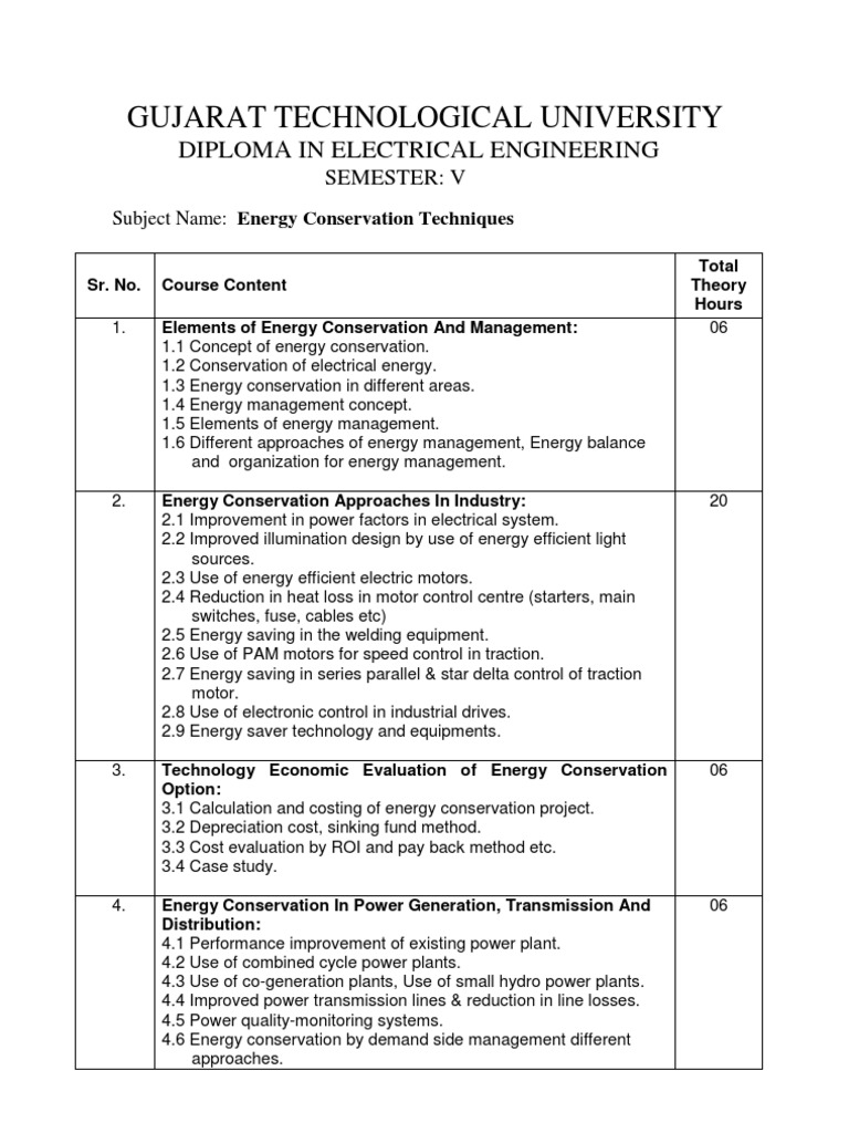 Energy Conservation Techniques | PDF | Energy Conservation | Power Station