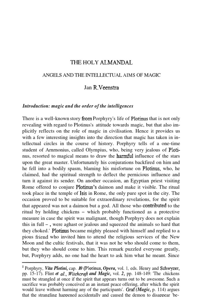 J VEENSTRA: The Holy Almandal - Angels & The Intellectual Aims of Magic ...