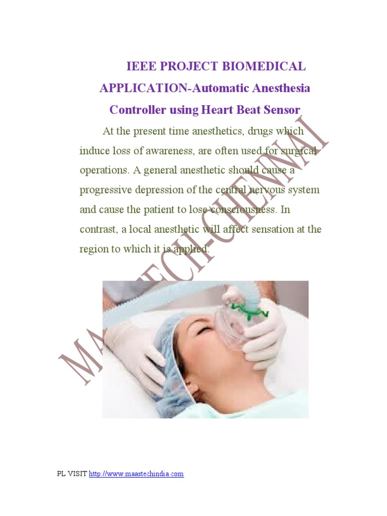 Automatic Anesthesia Control System | PDF | Syringe | Anesthesia