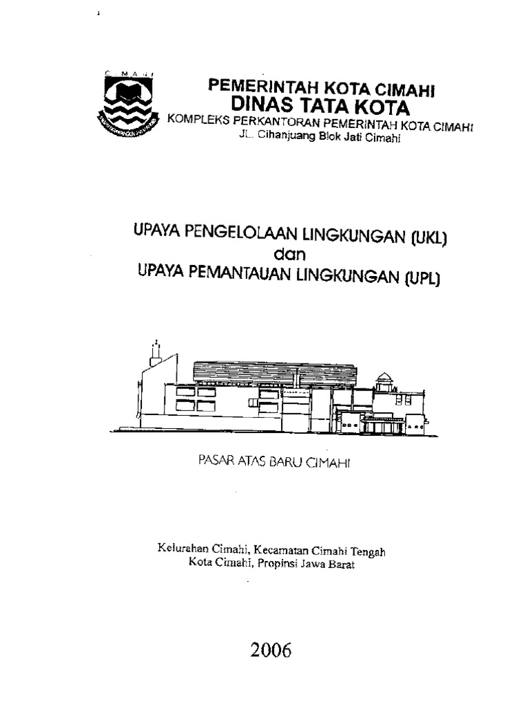 UKL UPL Pasar Cimahi | PDF