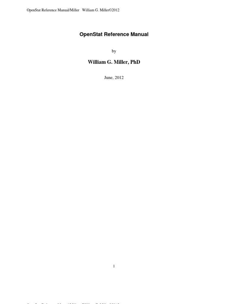 Open Stat Reference | PDF | Analysis Of Variance | Ordinary Least Squares
