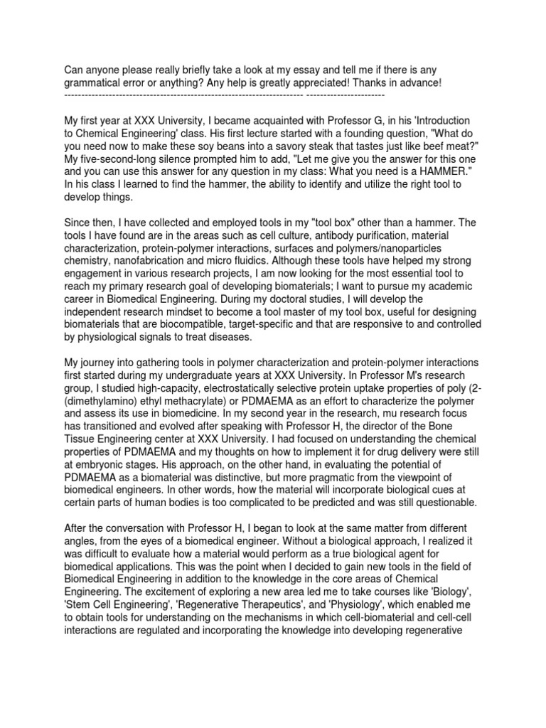 SOP Biomedical Engineering | PDF | Biomedical Engineering ...